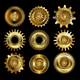 Set of Complex Gears, Vectors | GraphicRiver