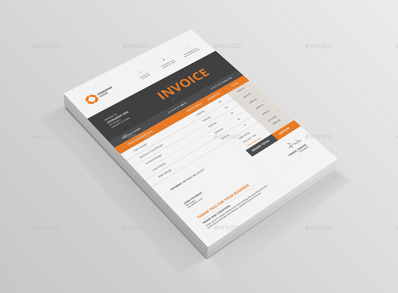 Invoice, Print Templates | GraphicRiver