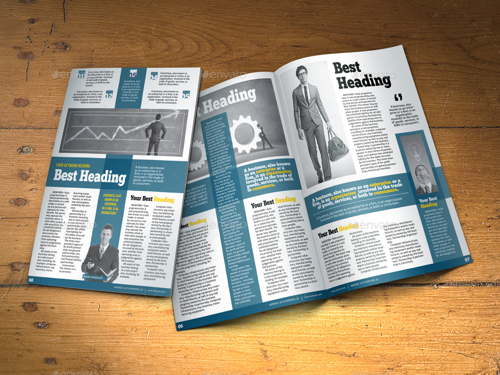 Newsletter creative Design 8 pages, Print Templates | GraphicRiver