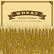 Retro Wheat Harvest Card, Vectors | GraphicRiver