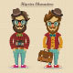 Hipster Characters Vector , Vectors | GraphicRiver