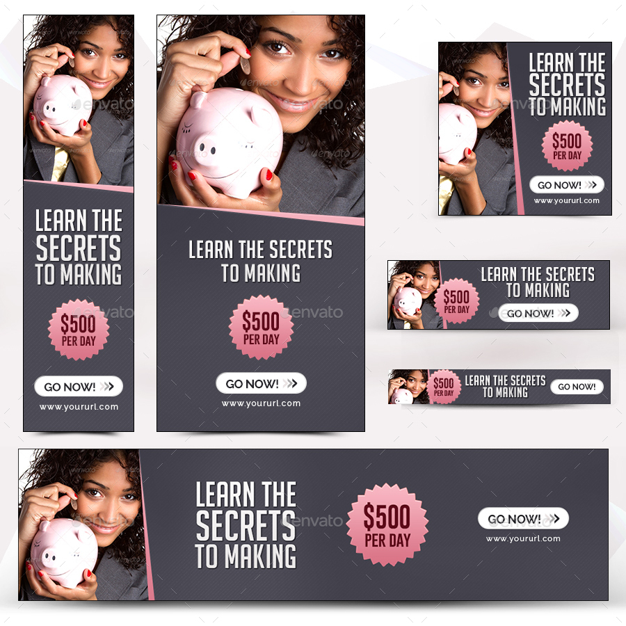 Make Money Online Banners by Hyov | GraphicRiver