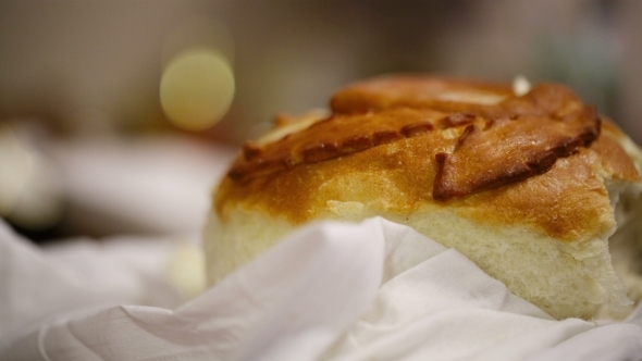 New-baked Loaf Of Bread, Stock Footage | VideoHive