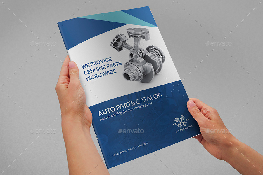 Auto Parts Catalog Brochure Template - 20 Pages, Print Templates ...