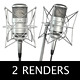 2 Microphone Renders, Graphics | GraphicRiver