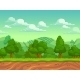 Cartoon Country Seamless Horizontal Landscape, Vectors | GraphicRiver