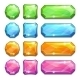 Colorful Crystal Buttons, Vectors | GraphicRiver