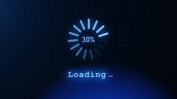 Circle Loading Process Loading circle icon animation to Complete Blue ...