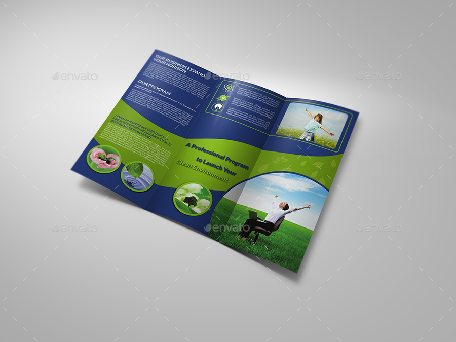 Environment ECO Tri-Fold Brochure Template Vol.2, Print Templates ...