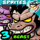 The Beast Monsters 2D Character Sprites 117 by pasilan | GraphicRiver