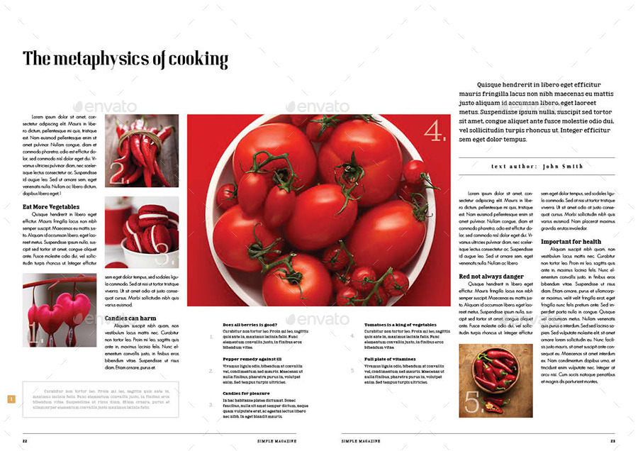 Simple Magazine, Print Templates | GraphicRiver