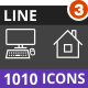 1010 Vector Inverted Line Icons by IconBunny | GraphicRiver