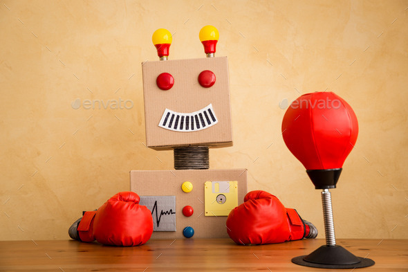 Funny toy robot Stock Photo by Sunny_studio | PhotoDune