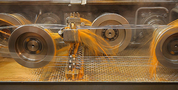 Industrial machine works in a factory, Stock Footage | VideoHive