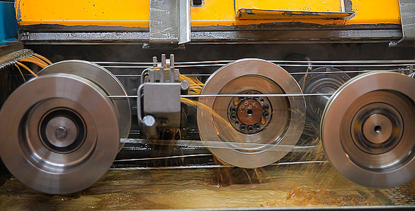 Industrial Machine Works in a Factory, Stock Footage | VideoHive