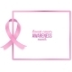 Breast Cancer Awareness Month White Card Template, Vectors | GraphicRiver