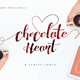 Chocolate Heart Script Font, Fonts | GraphicRiver