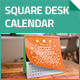Square Desk Calendar Mock-ups, Graphics | GraphicRiver