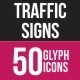 Traffic Signs Glyph Inverted Icons by IconBunny | GraphicRiver