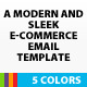 A Modern and sleek E-Commerce Email Template PSD, Web Elements ...