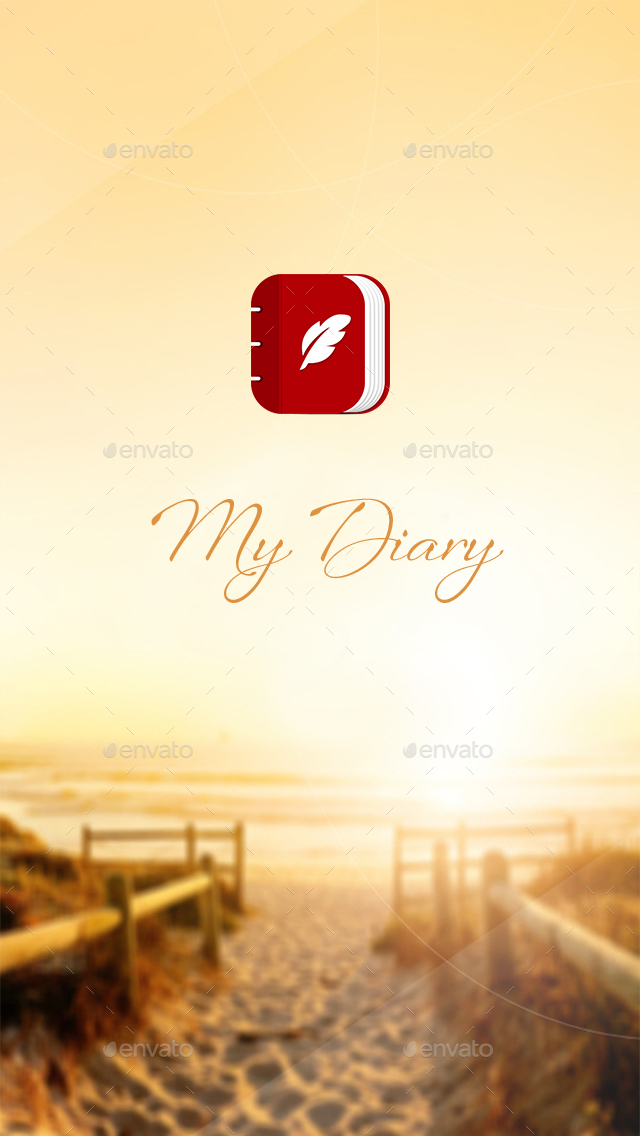 My Diary - UI Mobile Kit by hoangpts | GraphicRiver