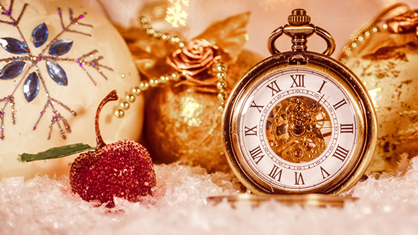 Christmas Pocket Watch, Stock Footage | VideoHive