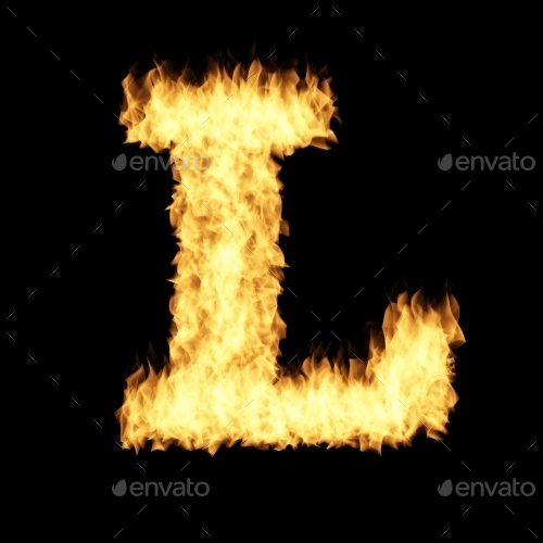 Flaming Letters and Numbers Graphic, Graphics | GraphicRiver