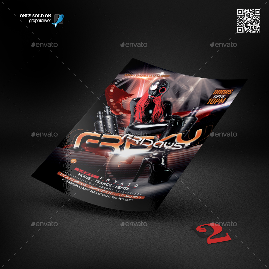 Frisky Fridays Flyer Template, Print Templates | GraphicRiver