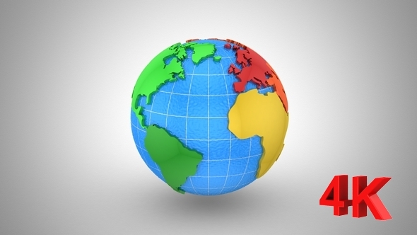 World Map Turns Into a Globe, Motion Graphics | VideoHive