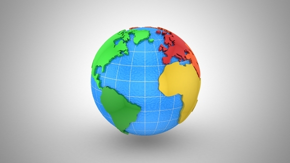 World Map Turns Into a Globe, Motion Graphics | VideoHive