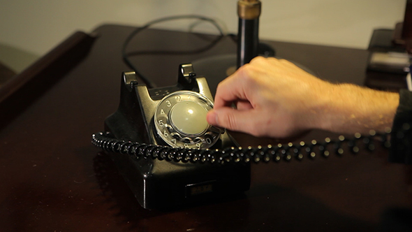 Phone Call With Old Phone, Stock Footage | VideoHive