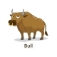 Bull Animal Cartoon, Vectors | GraphicRiver