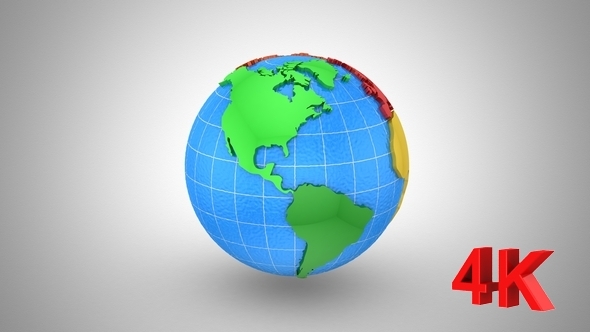 Rotating of Earth, Motion Graphics | VideoHive