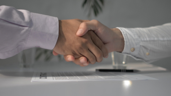 Signing Contract, Shake Hand, Business Deal, Stock Footage | VideoHive