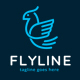 Fly Bird Line Logo by dreamstudio29 | GraphicRiver