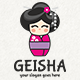 Geisha Logo Template, Logo Templates | GraphicRiver