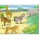 Educational Game African Savannah Animals , Vectors | GraphicRiver