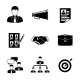 Set Of Head Hunter Icons - Handshake, Resume, Icons | GraphicRiver