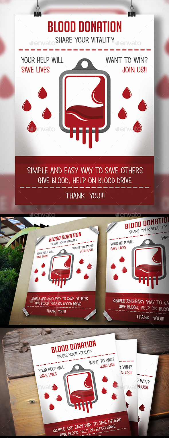 Blood Donation Flyer by BossTwinsArt | GraphicRiver
