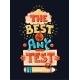 The Best By Any Test Lettering Quote, Vectors | GraphicRiver