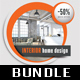 3 in 1 Interior Design Poster Bundle V03, Print Templates | GraphicRiver