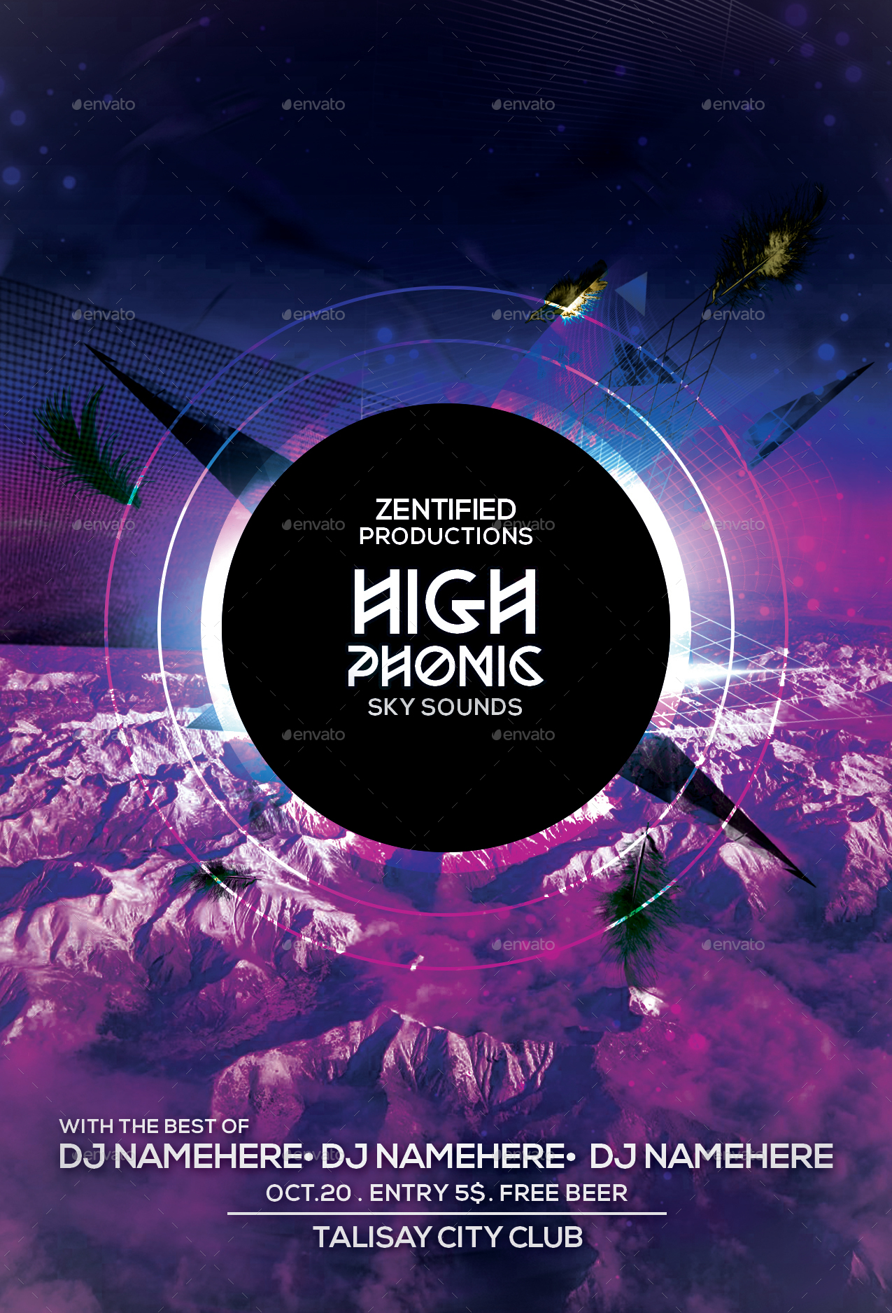 High Phonic Flyer, Print Templates | GraphicRiver