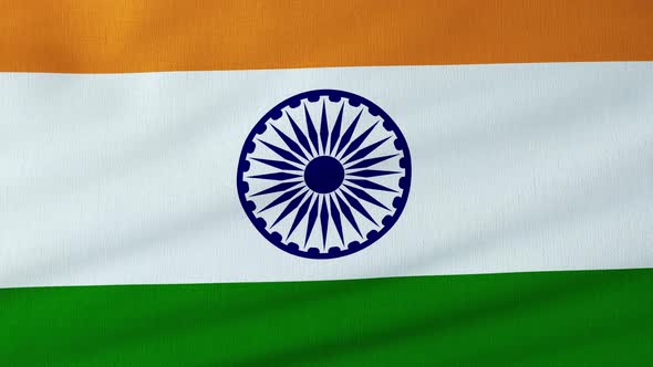 Waving Indian flag. India waved flag close up., Motion Graphics | VideoHive