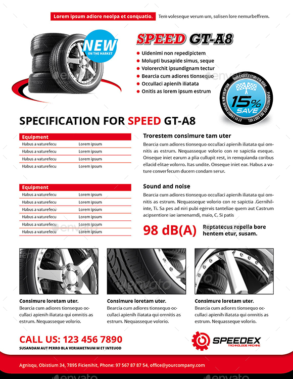 Technical Data Sheet, Print Templates | GraphicRiver