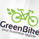 Green Bicycle, Logo Templates | GraphicRiver