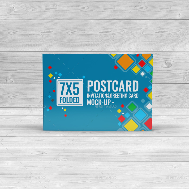 Postcard Invitation Greeting Card Mock-Up V.1, Graphics | GraphicRiver