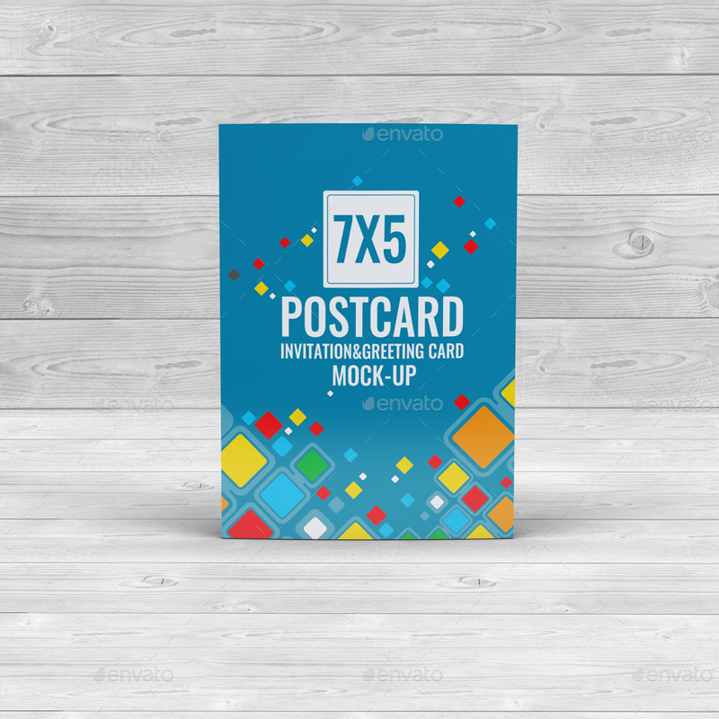 Postcard Invitation Greeting Card Mock-Up V.3, Graphics | GraphicRiver