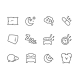 Lined Sleep Well Icons, Icons | GraphicRiver