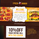 Restaurant Postcard With Coupon Code, Print Templates | GraphicRiver