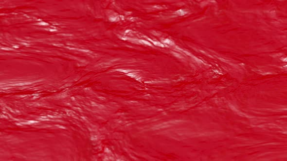 Flowing Red Liquid Wave Loop, Motion Graphics | VideoHive